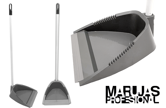 Recogedor 28 cm con labio de goma